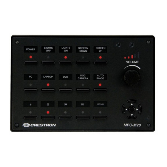 CRESTRON MPC-M10 OPERATIONS & INSTALLATION MANUAL Pdf Download | ManualsLib