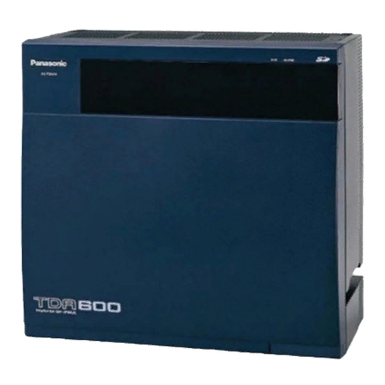 PANASONIC KX-TDA600BX SERVICE MANUAL Pdf Download | ManualsLib