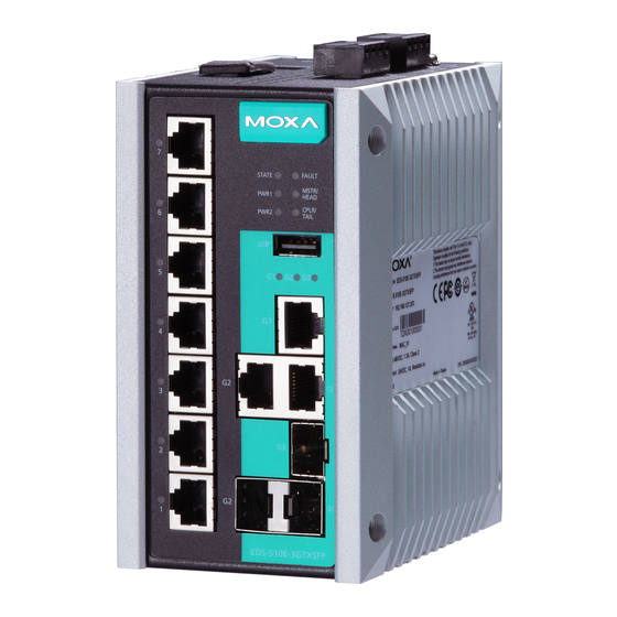 MOXA TECHNOLOGIES EDS-510E SERIES HARDWARE INSTALLATION MANUAL Pdf ...