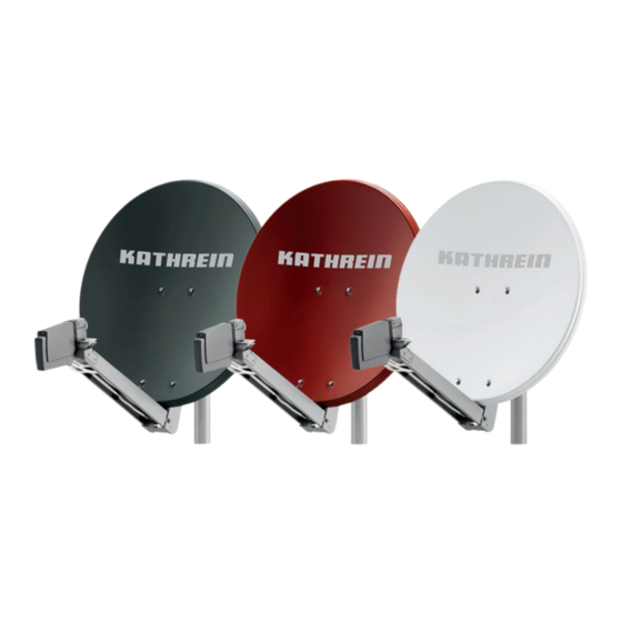 Kathrein CAS 80ro 80cm satellite antenna User Manual | ManualsLib