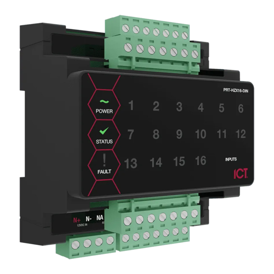 ICT PRT-HZX16-DIN INSTALLATION MANUAL Pdf Download | ManualsLib