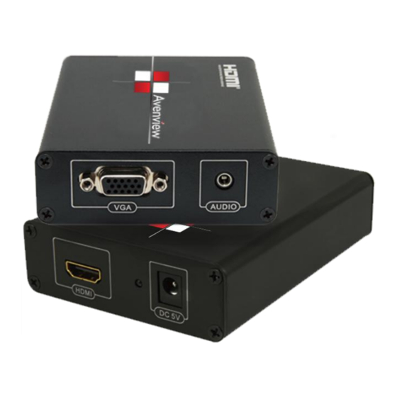 Avenview C Hdm Vga User Manual Pdf Download Manualslib
