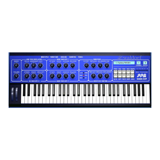 WALDORF PPG WAVE 2.V OPERATION MANUAL Pdf Download | ManualsLib