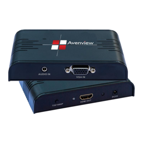Avenview C Vga Hdm User Manual Pdf Download Manualslib