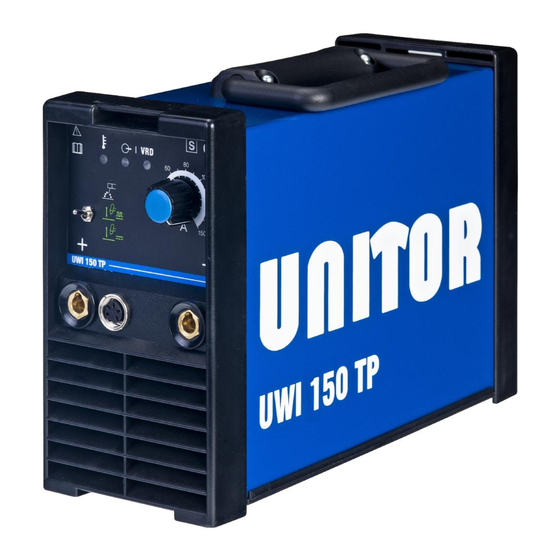 UNITOR UWI 150 TP INSTRUCTION MANUAL Pdf Download | ManualsLib