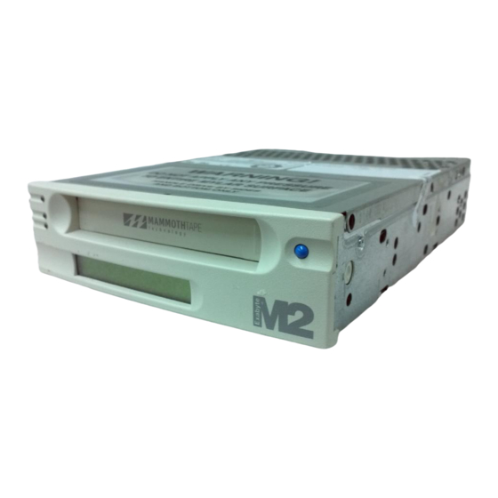 EXABYTE MAMMOTH-2 INSTALLATION AND OPERAION MANUAL Pdf Download ...