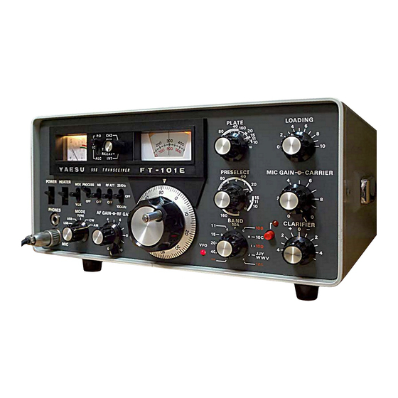 YAESU FT-101EX MANUAL Pdf Download | ManualsLib