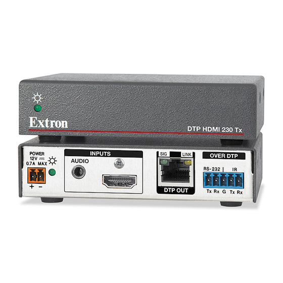 EXTRON ELECTRONICS DTP HDMI 230 SETUP MANUAL Pdf Download | ManualsLib