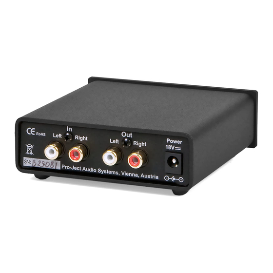 PRO-JECT AUDIO SYSTEMS PRO-JECT HEAD BOX S INSTRUCTIONS FOR USE Pdf ...