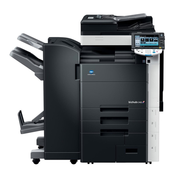 KONICA MINOLTA BIZHUB C652 QUICK MANUAL Pdf Download | ManualsLib