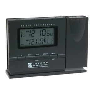 OREGON SCIENTIFIC RADIO CONTROLLED PROJECTION CLOCK RM318PA OWNER'S ...