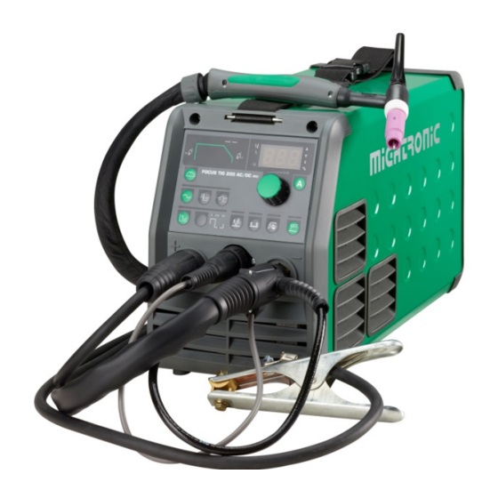 MIGATRONIC FOCUS TIG 200 DC PFC INSTRUCTIONS MANUAL Pdf Download ...