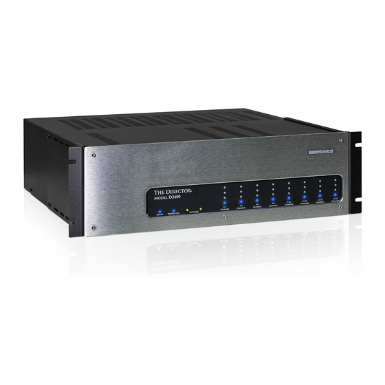 AUDIOCONTROL THE DIRECTOR D4400 INSTALLER'S MANUAL Pdf Download ...