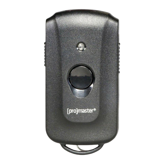 PROMASTER SYSTEMPRO PROFESSIONALREMOTE + SHUTTER RELEASE USER MANUAL ...