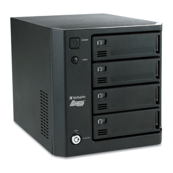 VERBATIM POWERBAY 4-BAY RAIDMULTI-INTERFACE DRIVE USER MANUAL Pdf ...