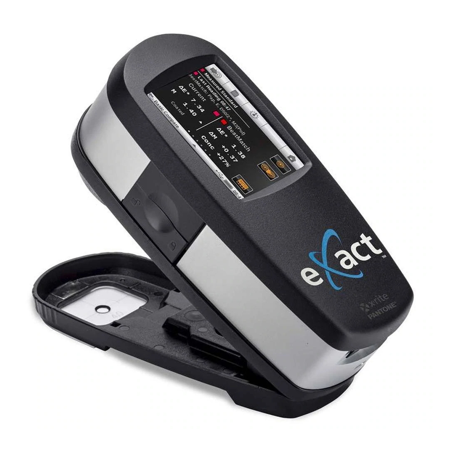 X-RITE SET UP AND OPERATION MANUAL Pdf Download | ManualsLib