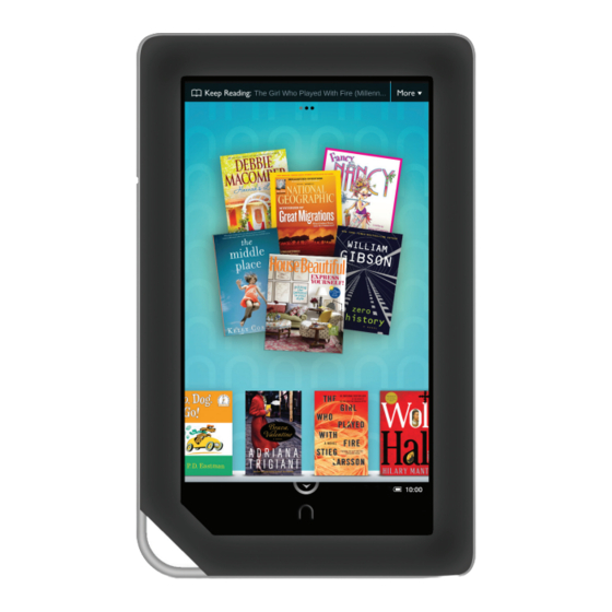 BARNES & NOBLE NOOKCOLOR QUICK START MANUAL Pdf Download | ManualsLib