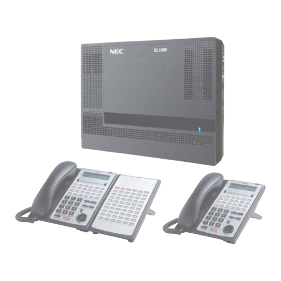 NEC SL1000 USER MANUAL Pdf Download | ManualsLib