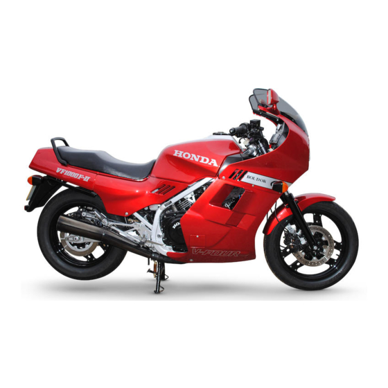 HONDA VF1000F 1985 SHOP MANUAL Pdf Download | ManualsLib