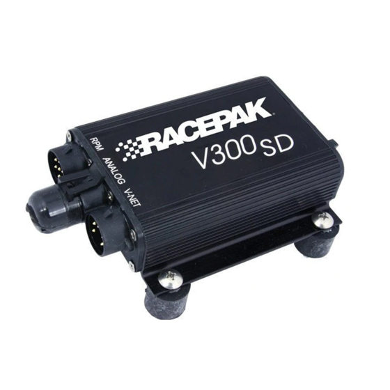 RACEPAK V-NET V300 QUICK START MANUAL Pdf Download | ManualsLib