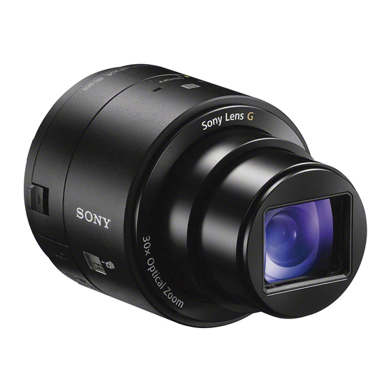 SONY CYBER-SHOT DSC-QX30 QUICK START MANUAL Pdf Download | ManualsLib