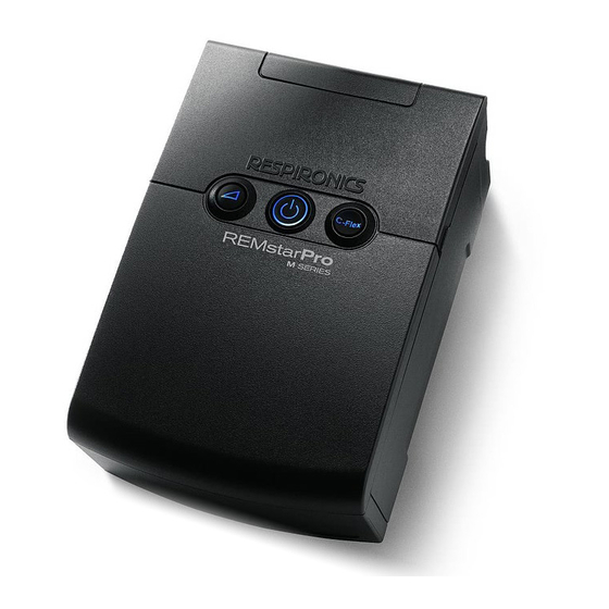 RESPIRONICS REMSTAR PRO M SERIES USER MANUAL Pdf Download | ManualsLib