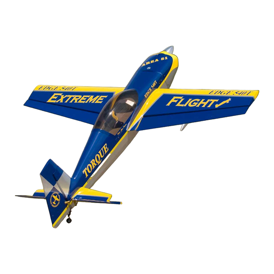 EXTREME FLIGHT 50CC EDGE 540T ARF INSTRUCTION MANUAL Pdf Download ...