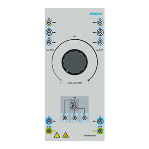 FESTO FIELD RHEOSTAT EDUTRAINER 8036772 OPERATING INSTRUCTIONS MANUAL ...