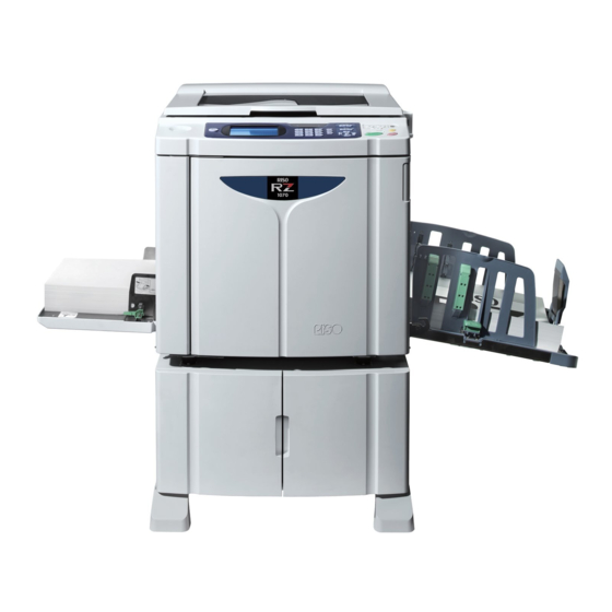 RISO RZ1090 USER MANUAL Pdf Download | ManualsLib