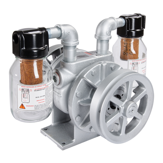 GAST 1550 SERIES OPERATION AND MAINTENANCE MANUAL Pdf Download | ManualsLib