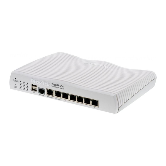 DRAYTEK VIGOR2860 SERIES USER MANUAL Pdf Download | ManualsLib