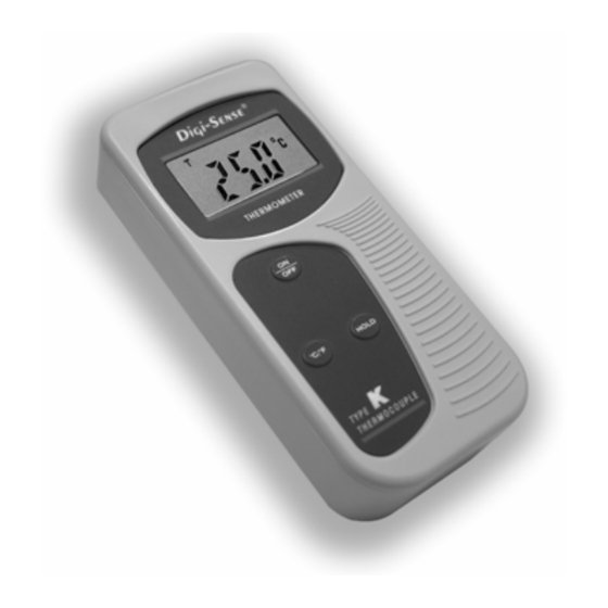 DIGI-SENSE TYPE K INSTRUCTION MANUAL Pdf Download | ManualsLib