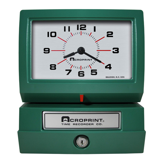 ACROPRINT 125 SERVICE AND PARTS MANUAL Pdf Download | ManualsLib