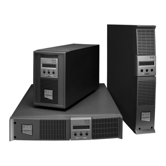MGE UPS SYSTEMS PULSAR EXB 1000 - 1500 RT INSTALLATION AND USER MANUAL ...