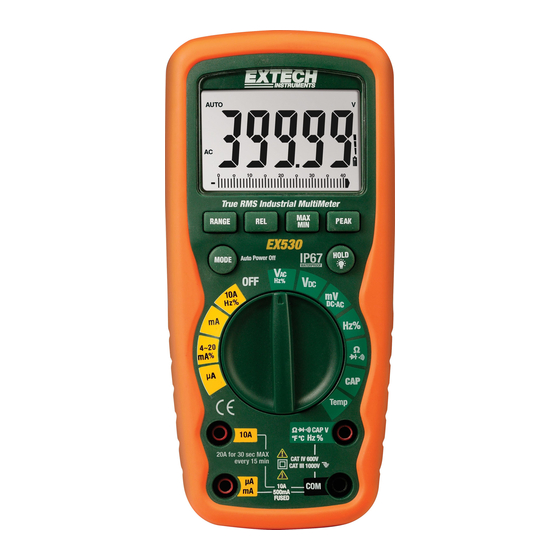 EXTECH INSTRUMENTS EX530 USER MANUAL Pdf Download | ManualsLib