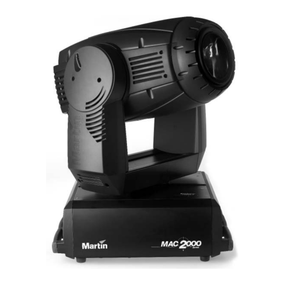 MARTIN MAC 2000 PROFILE II USER MANUAL Pdf Download | ManualsLib