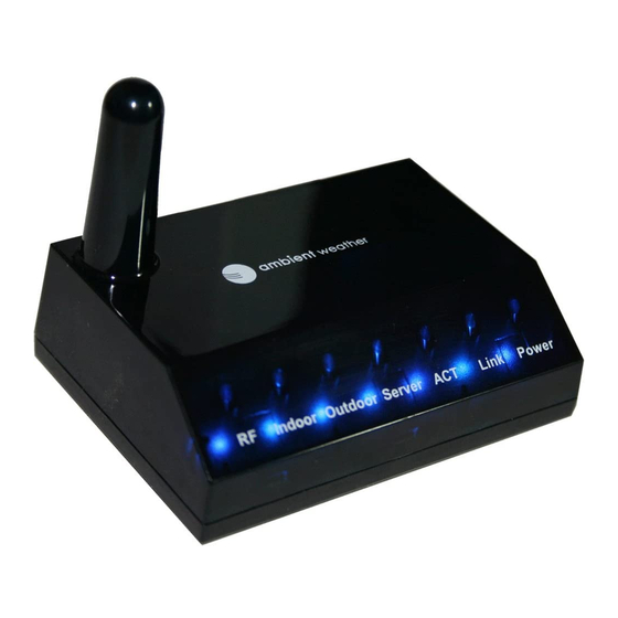 AMBIENT WEATHER WS-1400-IP OBSERVER USER MANUAL Pdf Download | ManualsLib