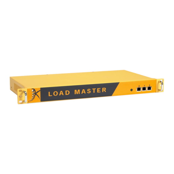 KEMP TECHNOLOGIES LOADMASTER 1500 INSTALLATION AND CONFIGURATION MANUAL ...