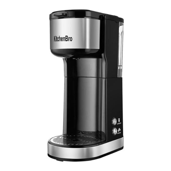KitchenBrothers CM-100 Coffee Machine Operating and Maintenance Manual ...