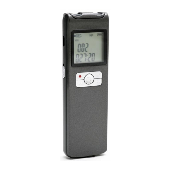 MINI GADGETS VOICE RECORDER MANUAL Pdf Download | ManualsLib