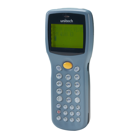 UNITECH HT630 USER MANUAL Pdf Download | ManualsLib