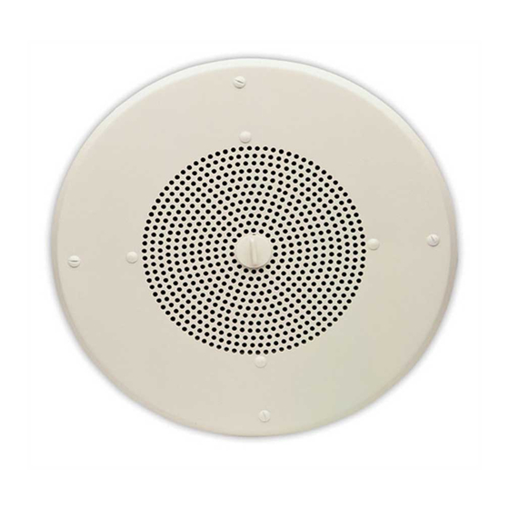 VALCOM SUPERVISED CEILING SPEAKER WITH AMPLIFIER INSTALLATION ...