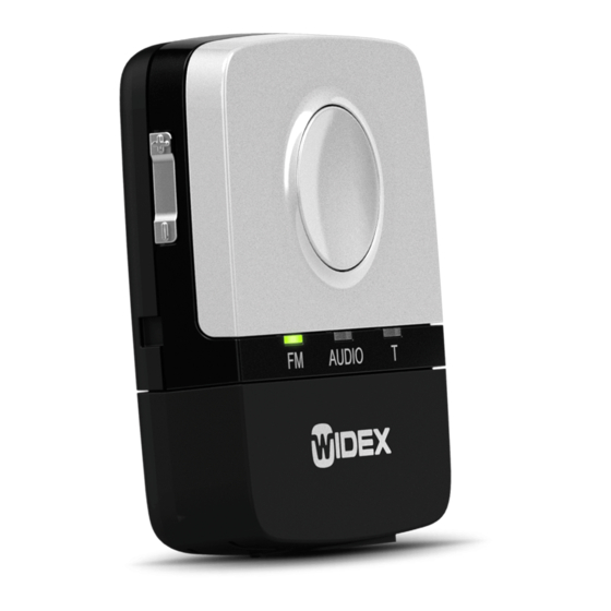 WIDEX FM+DEX USER INSTRUCTIONS Pdf Download | ManualsLib
