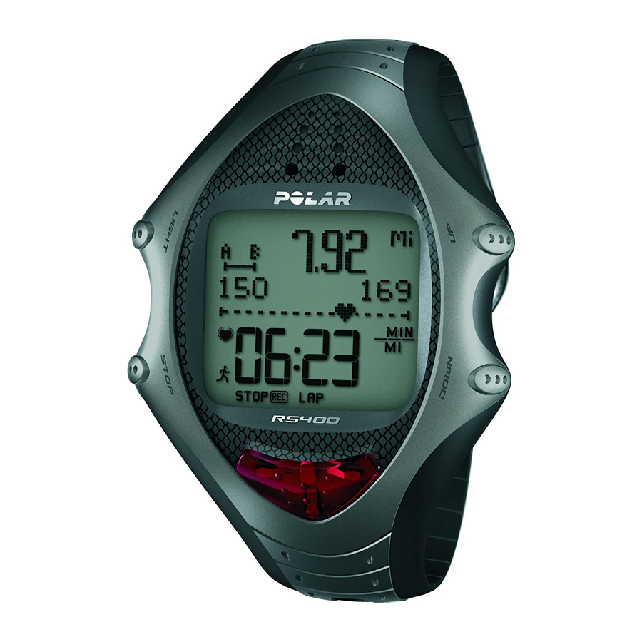 POLAR ELECTRO RS400 USER MANUAL Pdf Download | ManualsLib