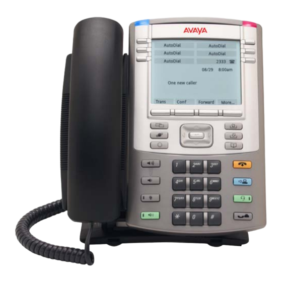 AVAYA 1140E QUICK REFERENCE CARD Pdf Download | ManualsLib