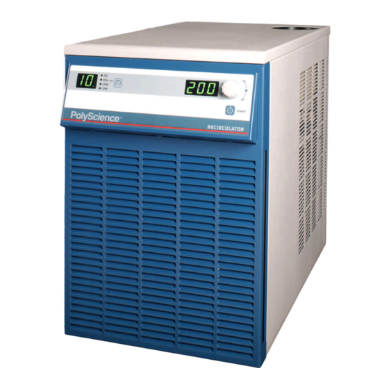 POLYSCIENCE REFRIGERATED RECIRCULATING CHILLERS OPERATOR'S MANUAL Pdf ...