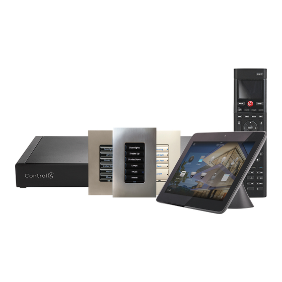 CONTROL 4 CONTROL4 SYSTEM QUICK START MANUAL Pdf Download | ManualsLib