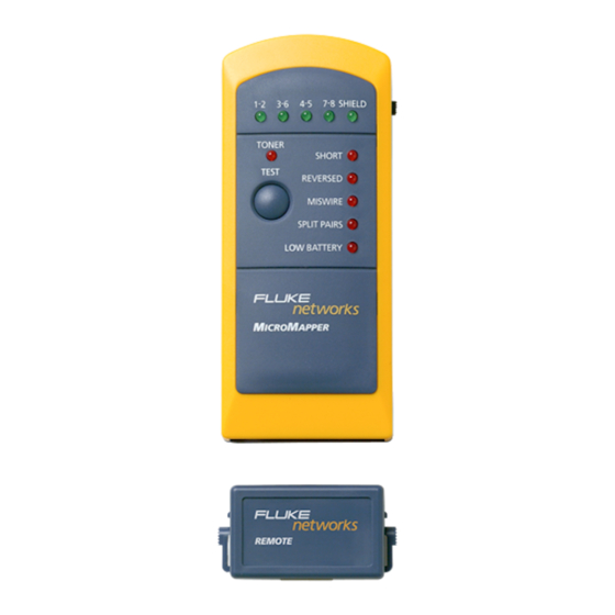 FLUKE MICROMAPPER USER MANUAL Pdf Download | ManualsLib