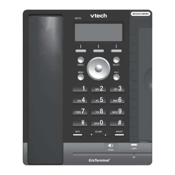 VTECH VSP725 USER MANUAL Pdf Download | ManualsLib