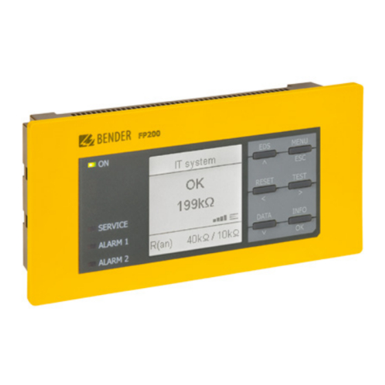 BENDER FP200 QUICK START MANUAL Pdf Download | ManualsLib